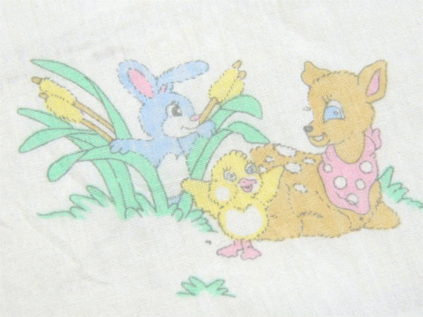 【バンビ】動物柄・ベビーサイズ・ヴィンテージ・ユーズドシーツ(ボックスタイプ) – First Trip
